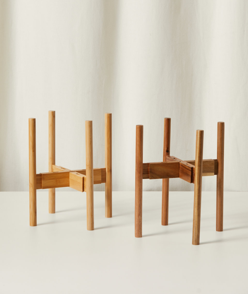 Buy Adjustable Wooden Plant Stand | Bloomscape