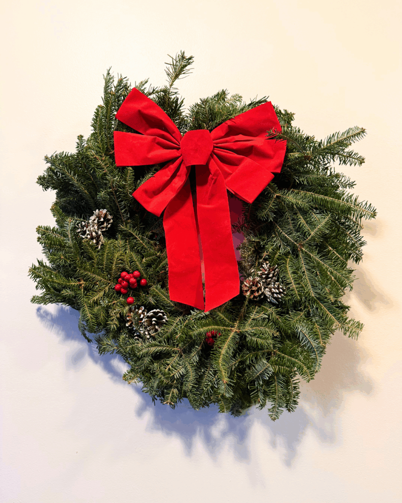 Buy pre-decorated fraser fir wreath | Bloomscape